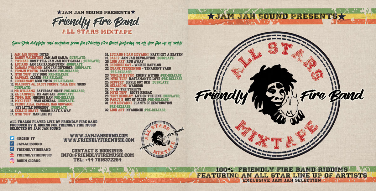 Friendly Fire Band : All Stars Mixtape (Mixed by Jam Jah Sound) : OUT ...